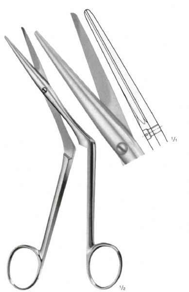 HEYMANN-KNIGHT NASAL SCISSORS 175MM
