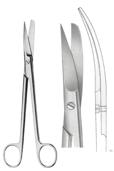 SIMS SCISSORS CVD S/B 230MM