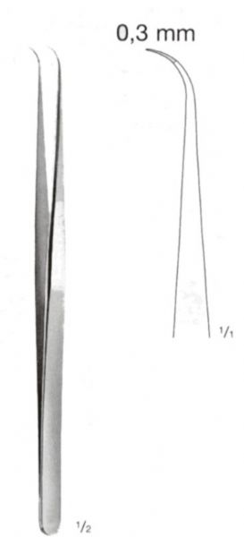 VISE MICRO SUTURE FORCEPS CVD 0,3MM 13,5CM