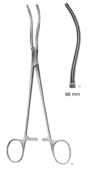 GLOVER ATRAUMATIC CLAMP CURVED 60MM 220CM