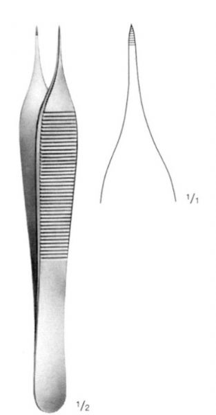 THORPE CORNEAL FORCEPS 120MM