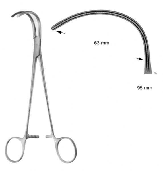 GLOVER ATRAUMATIC CLAMP 63MM 19,5CM