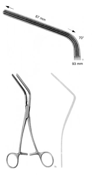 MORRIS ATRAUMATIC CROSS-CLAMP 70DG 175MM
