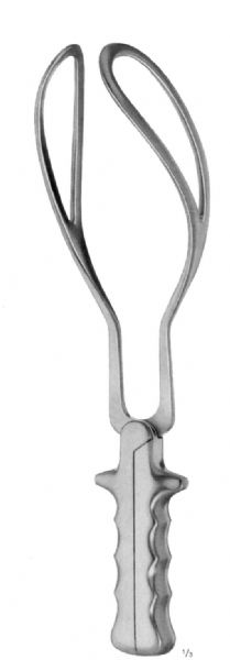SIMPSON-BRAUN OBSTETRICAL FORCEPS 350MM