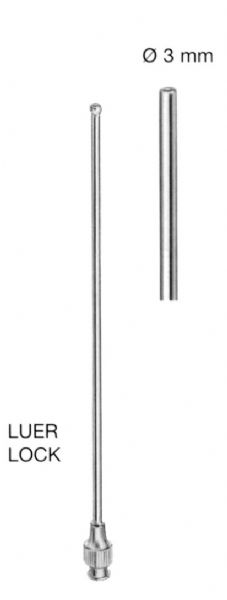 SCHMID IRRIGATING CANNULA MALLEABLE SILVER PLATED 3MM