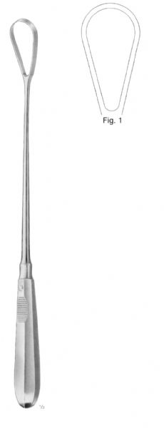 BUMM PLACENTA AND OVUM CURETTE SHARP/MALLEABLE #1 23,5MM 36CM