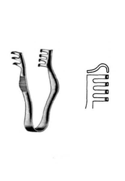 FINSEN SELF-RETAINING RETRACTOR 3X4T BLUNT 50MM