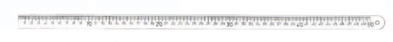 PLASTIC RULER, FLEXIBLE, FOR X-RAY WORK