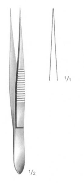 MICRO FORCEPS STR SMOOTH 100MM