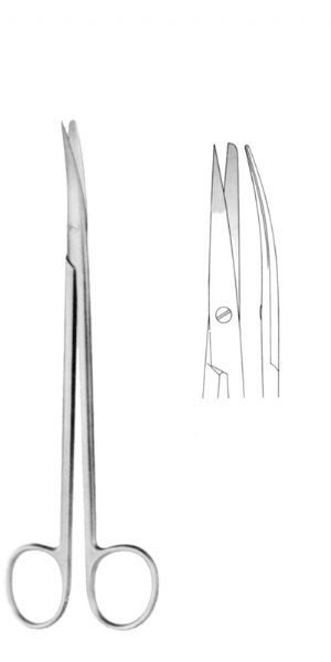 METZENBAUM-NELSON DISSECTING SCISSORS CVD SH/BL 18CM