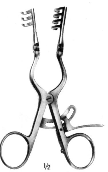 ADSON-BABY SELF-RETAINING RETRACTOR BLUNT 14CM