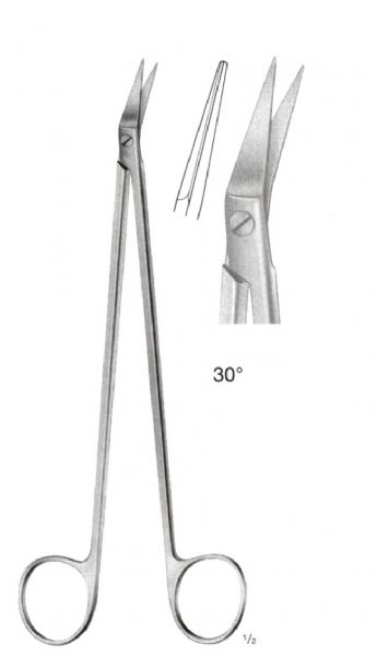 POTTS-DE MARTEL SCISSORS 30 DG S/S 185MM