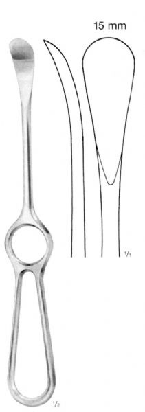 SEDILLOT RETRACTOR RND CVD 15MM 21.5 CM