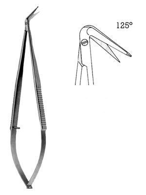 MICRO SCISSORS 125DG ANGLE 18CM