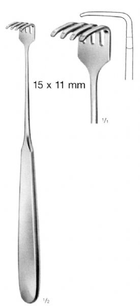 KLAPP TENDON HOOK 4-PRONG 15X11MM 17,5CM