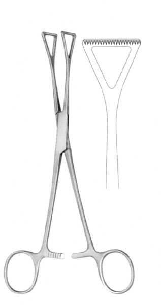 DUVAL-COLLIN INTESTINAL FORCEPS 195MM
