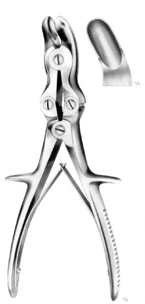 LUER-STILLE BONE RONGEUR CVD 225MM