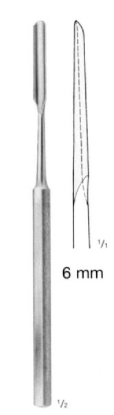 FREER SEPTUM GOUGE STR. 6MM 15 CM