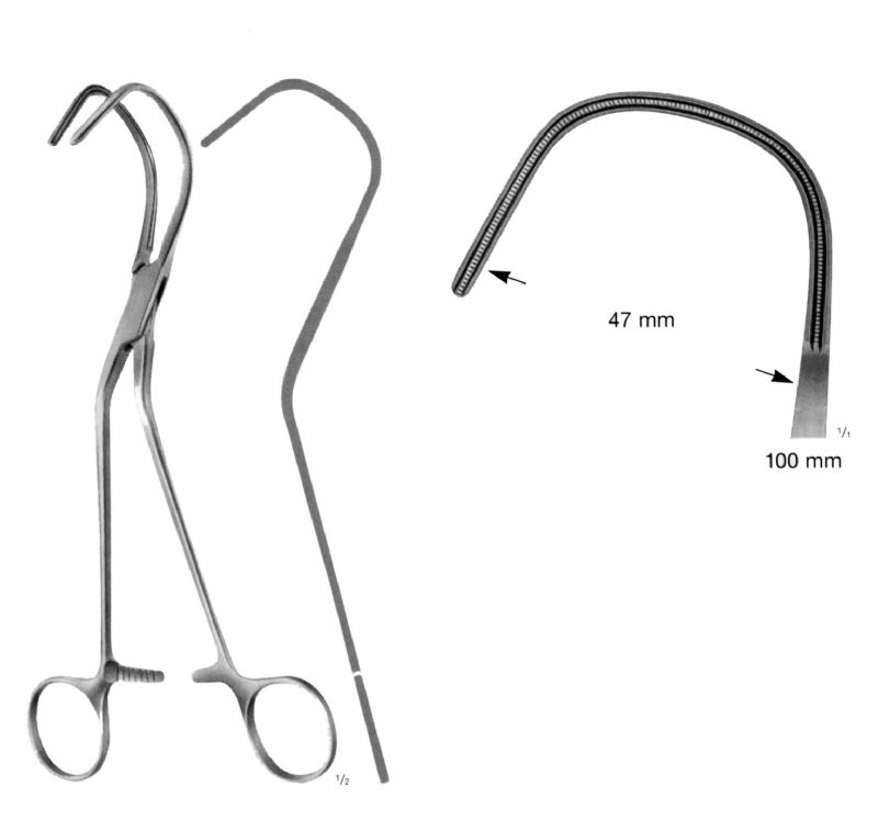 LAMBERT-KAY ATRAUMATIC AORTA CLAMP 210MM