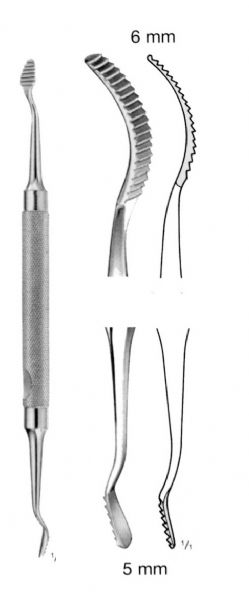 MILLER BONE RASP 6MM / 5.0MM 18 CM