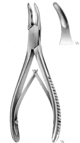 BLUMENTHAL BONE RONGEUR CURVED 155 MM