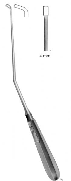 CASPAR CURETTE ANG SQ-TIP SERR 4MM 27 CM