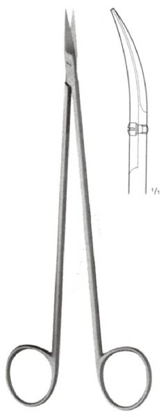 FINE SCISSORS CURVED LONG 190MM