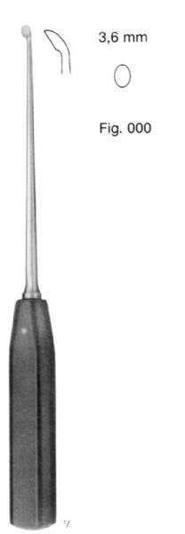 CASPAR CURETTE FIG.000 CVD 3.6MM 22 CM
