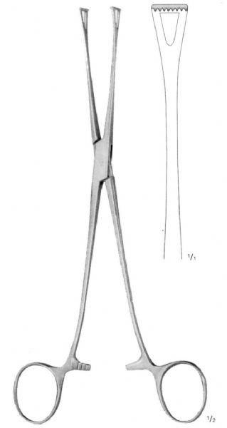 LOCKWOOD INTESTINAL FORCEPS 200MM