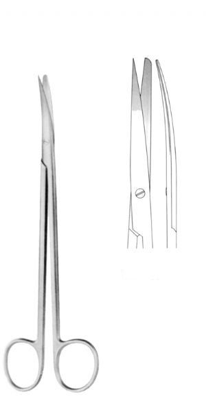 METZENBAUM-NELSON DISSECTING SCISSORS CVD SH/BL 23CM