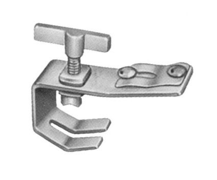 CLAMP FOR FIXING FLEXIBLE ARM THE OPERATING TABLE