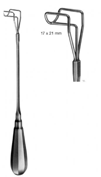 AORTIC VALVE RETRACTOR 17X21MM 270MM