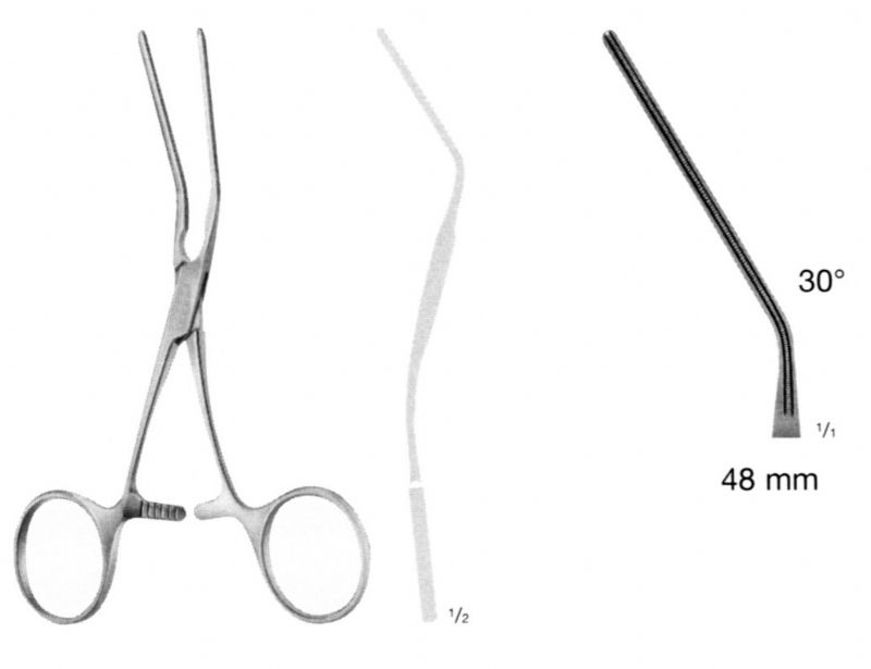 CASTANEDA NEONATAL CLAMP 30DG 48MM 12CM