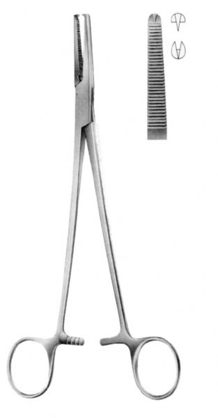 PHANEUF HYSTERECTOMY FORCEPS STR 1X2T 210MM