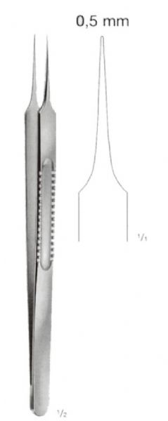 LAZAR MICRO SUTURE FORCEPS 0,5MM 15,5CM
