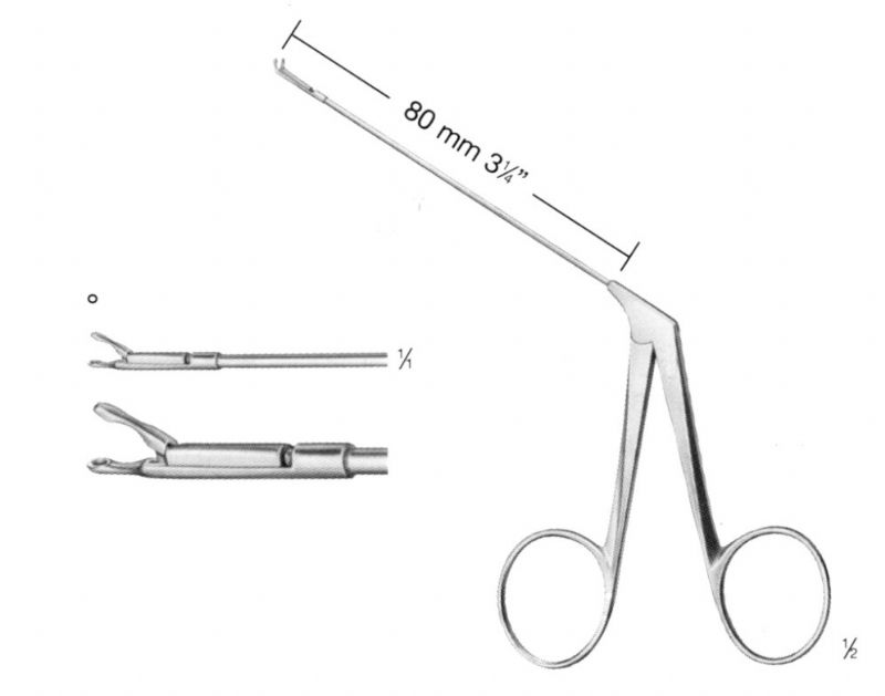 MICRO CUPPED FORCEPS STR OVAL JAW 0,9X1MM