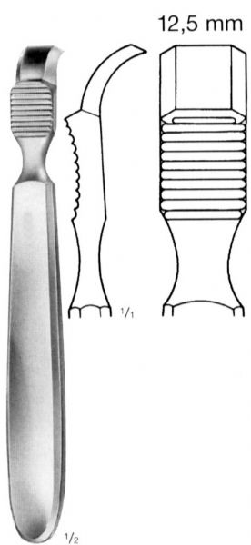 FARABEUF RASPATORY CVD.12.5MM BR. 14 CM