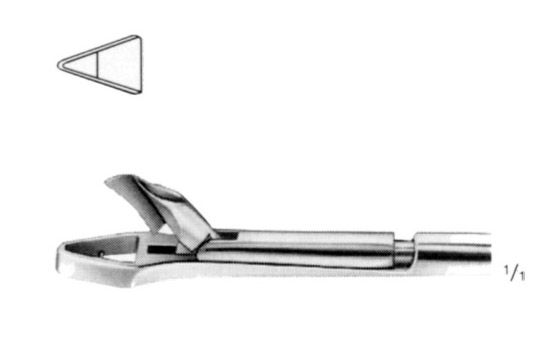 SCHUMACHER LARYNGOLOGY FORCEPS TRIANGULAR