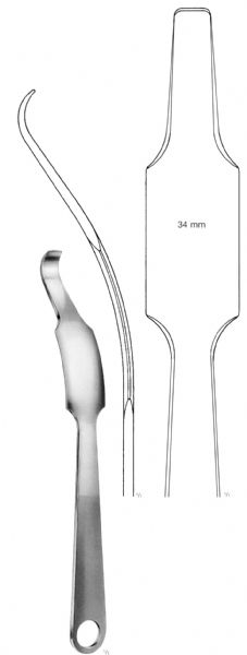 HOHMANN BONE ELEVATOR 34MM 28.5 CM