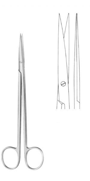 METZENBAUM-NELSON DISSECTING SCISSORS STR SH/SH 28CM