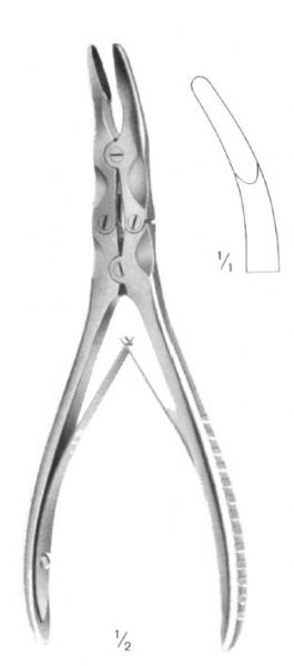 BEYER BONE RONGEUR CVD DBL-ACT 180MM