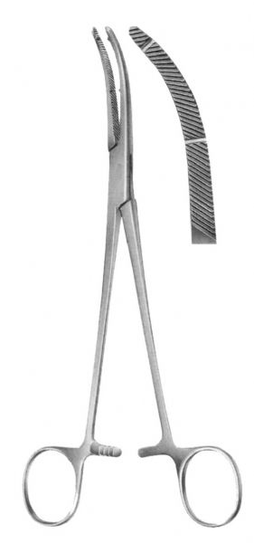 HEANEY HYSTERECTOMY FORCEPS GROOVED 205MM