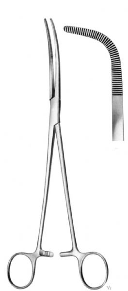 RUMEL SUTURE FORCEPS RT-ANG #5 240MM