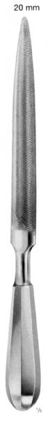 BONE FILE STR 20MM 29.5 CM