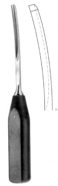 SPONGIOSA GOUGE HARTPRS-HDL CURVED 15MM 25 CM