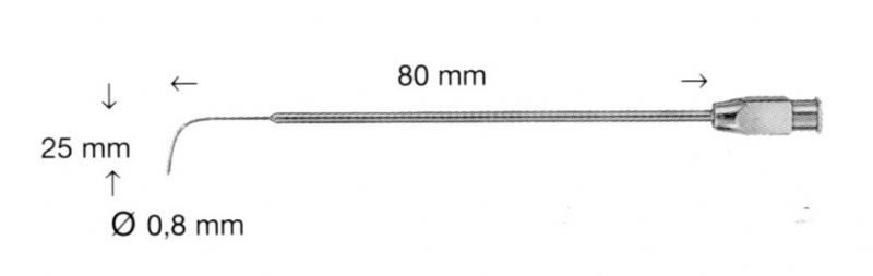 TONSIL NEEDLE STRONGLY CVD 0,8MM