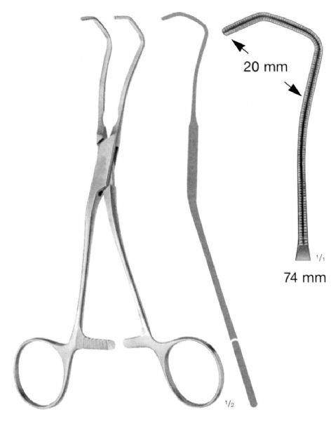 COOLEY ATRAUMATIC PEDIATRIC CLAMP 20MM/175MM