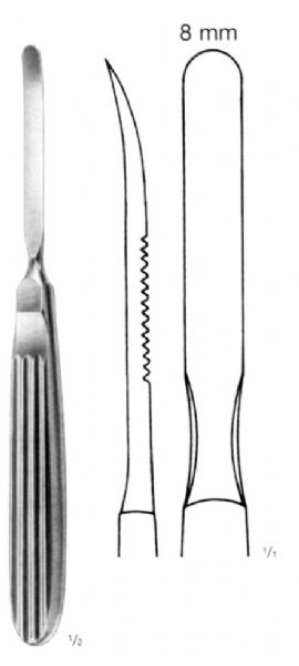 BONE RASPATORY 8MM 16.5 CM