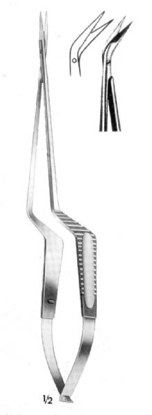 MICRO SCISSORS ANGLE-CVD 22,5CM