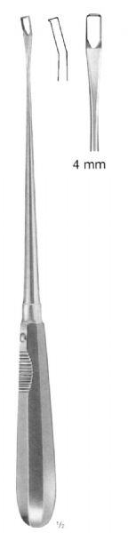CASPAR CURETTE STR SQ-TIP SERR 4MM 25 CM